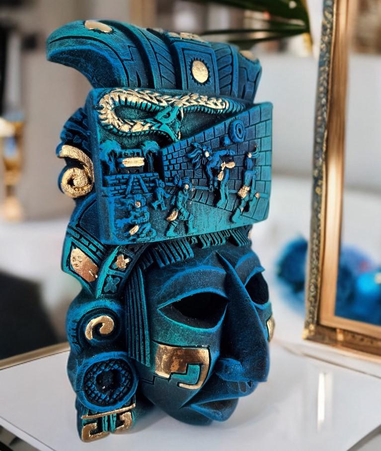 Clay Mayan Mask - Etsy