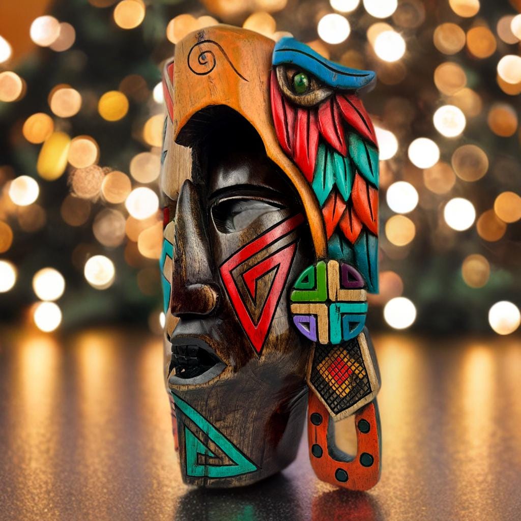 Mayan Mask - Etsy