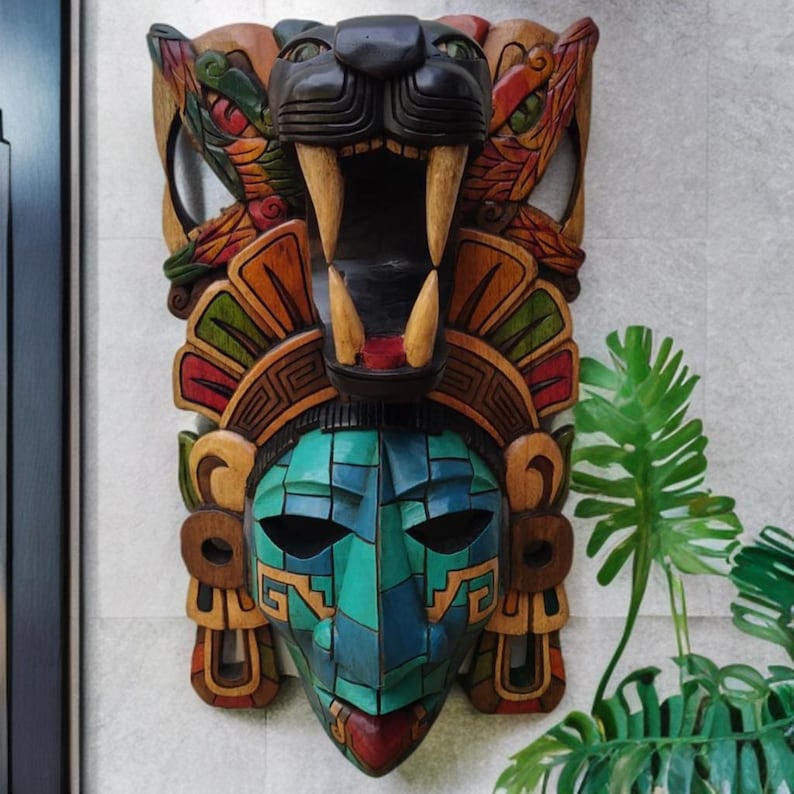 Wooden Mask, Aztec Culture, Mayan Culture, Mexican Art, Mayan Calendar ...
