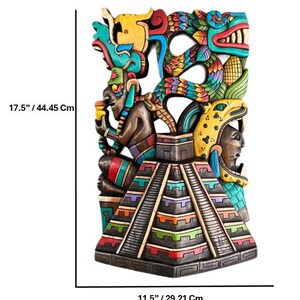 Handcrafted Cedar Maya Temple Statue: Mexican Culture Art - Etsy