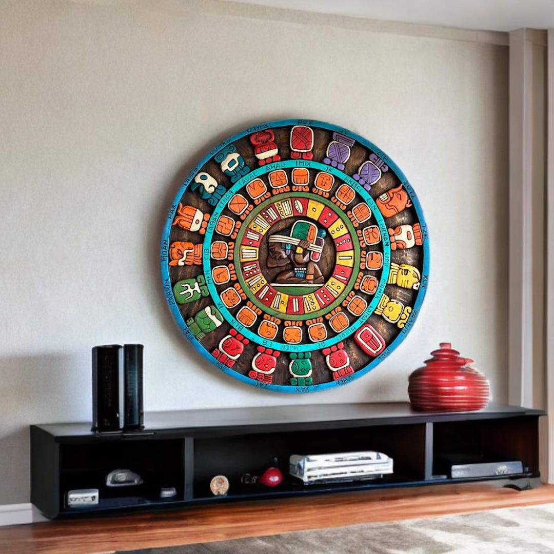 The Mayan Calendar, 3D Mexican Art - Etsy