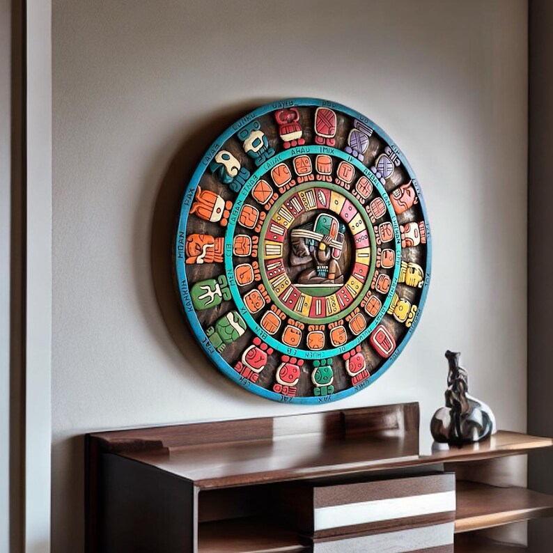The Mayan Calendar, 3D Mexican Art - Etsy