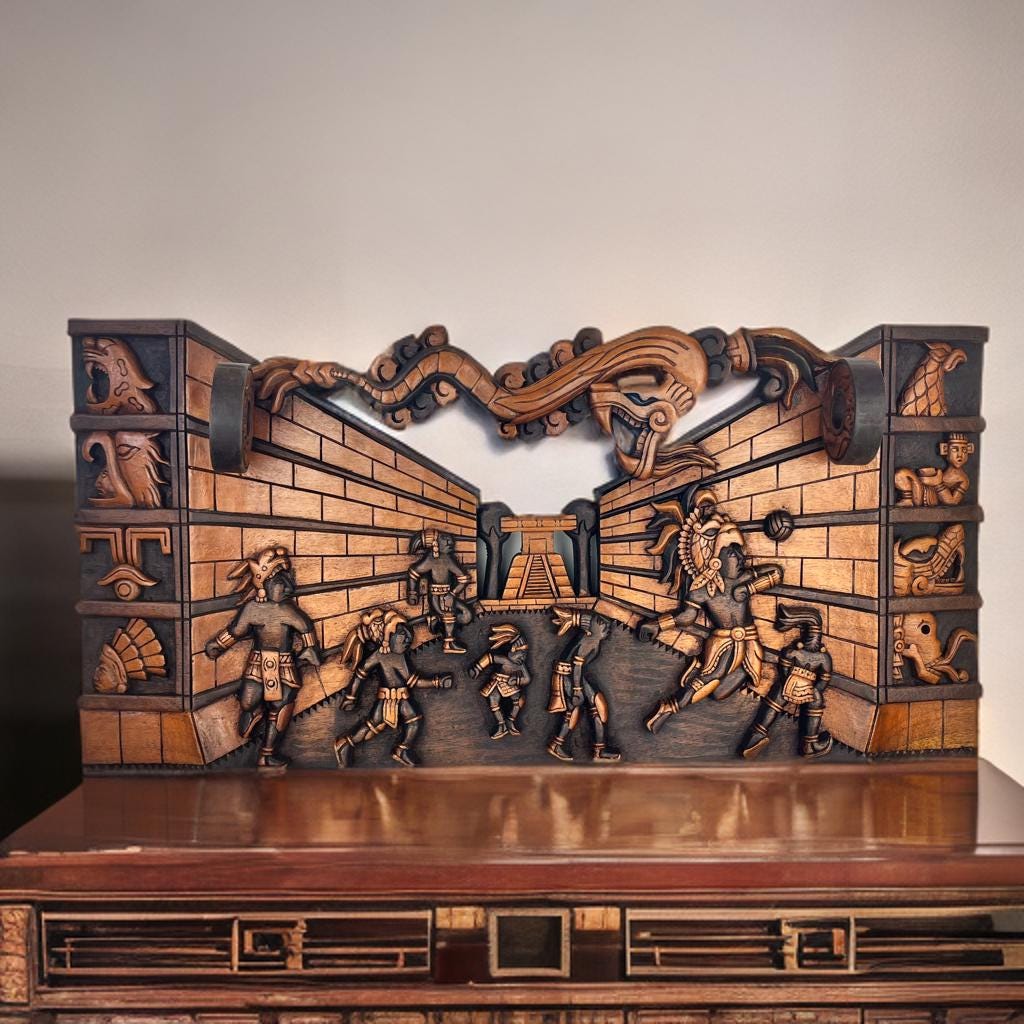 Pok-a-tok Mayan Ball Game. - Etsy