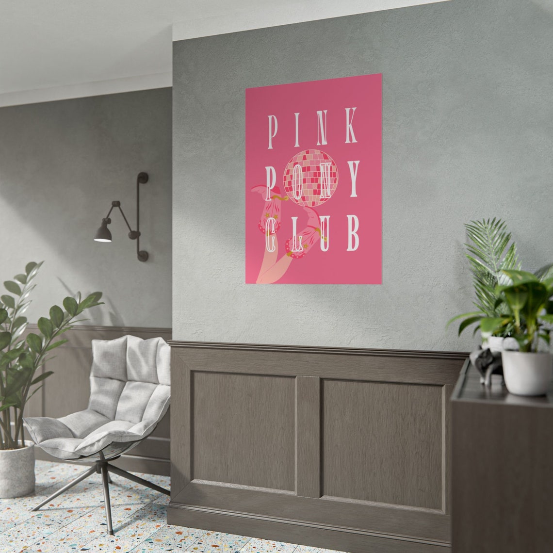 Pink Pony Club Party Aesthetic Cute Wall Art Bedroom Chappell Roan Fan ...