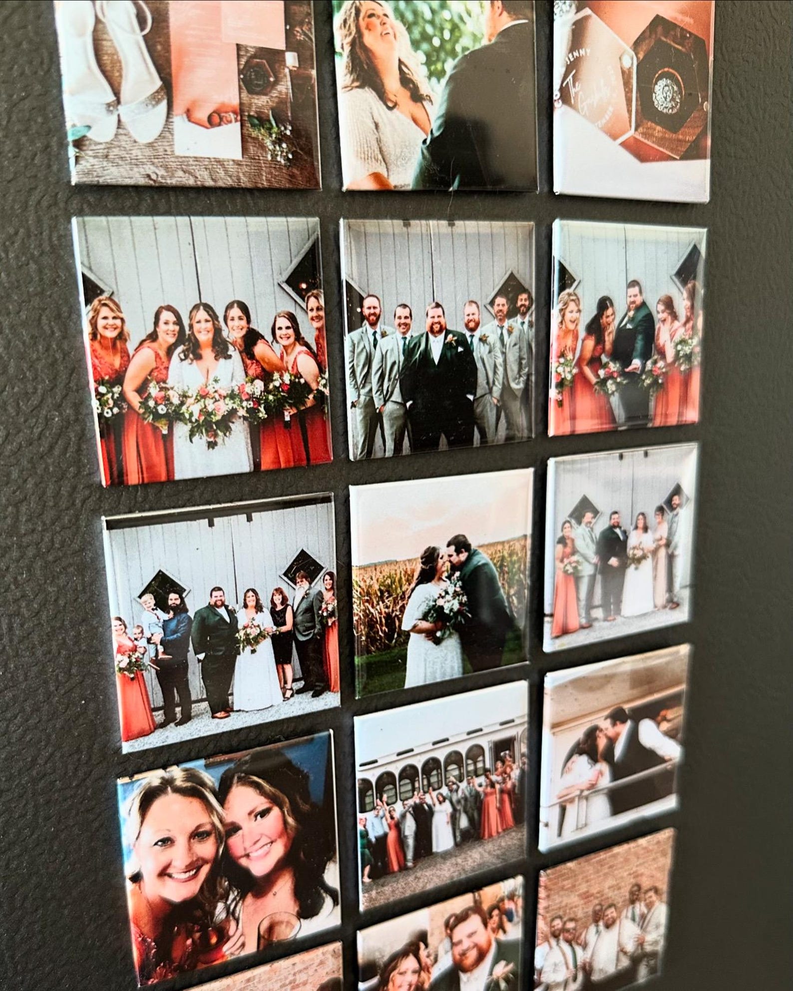 Personalized Gift- Set of Twelve 2 Inch Square Photo Magnets. Memory ...