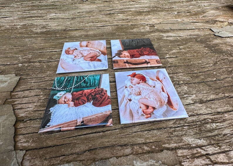 Personalized Gift- Set of Twelve 2 Inch Square Photo Magnets. Memory ...