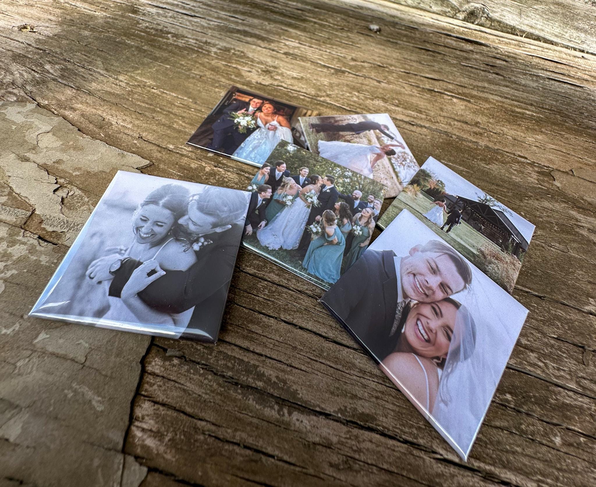 Personalized Gift- Set of Twelve 2 Inch Square Photo Magnets. Memory ...