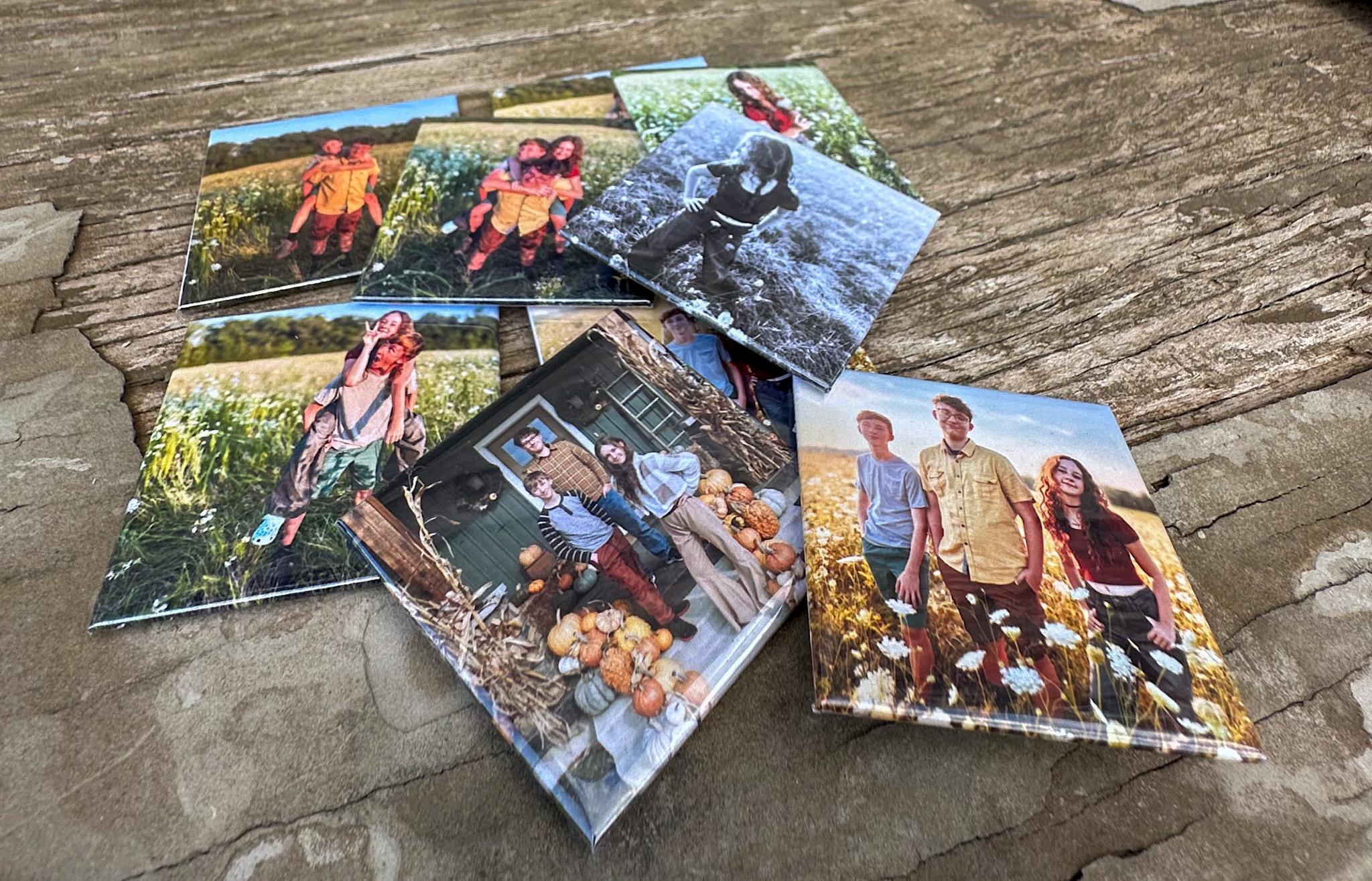 Personalized Gift- Set of Twelve 2 Inch Square Photo Magnets. Memory ...