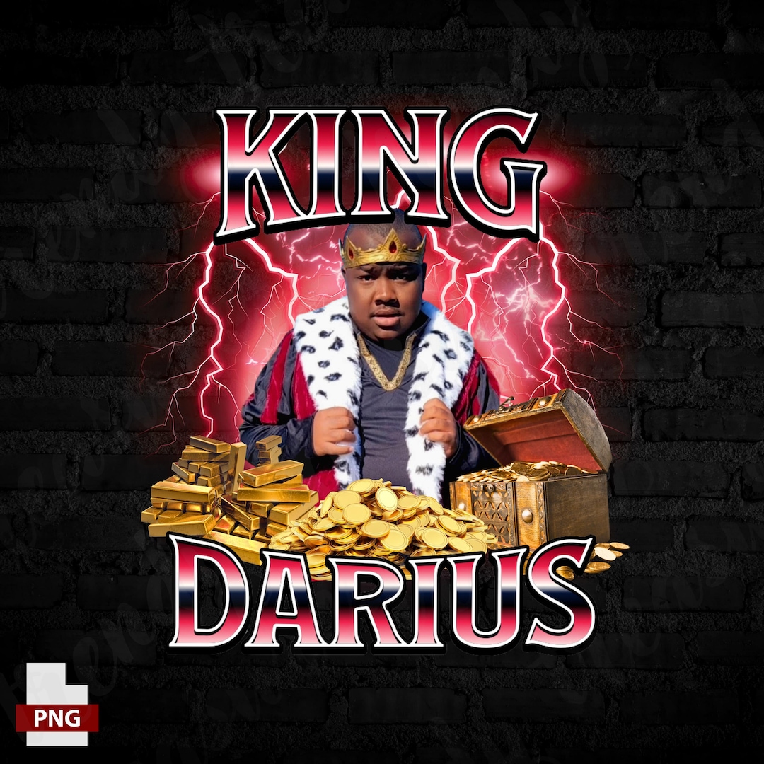 King Darius Png, Meme Funny Png, Trendy Tee for Fans, Unique Graphic ...