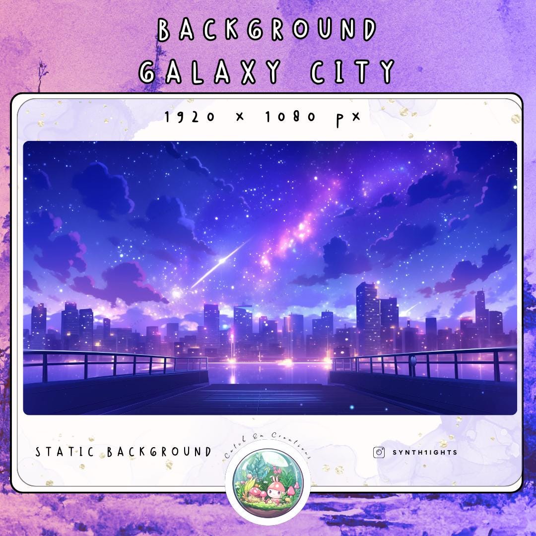 Vtuber Background | Space Aesthetic for Vtuber & Pngtuber | Twitch ...