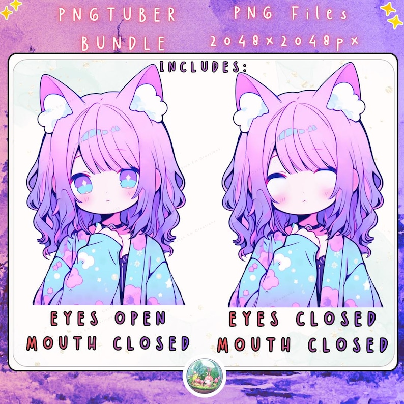 Cozy Stream Overlay Bundle, Animated & Static Twitch Overlays, Pngtuber ...