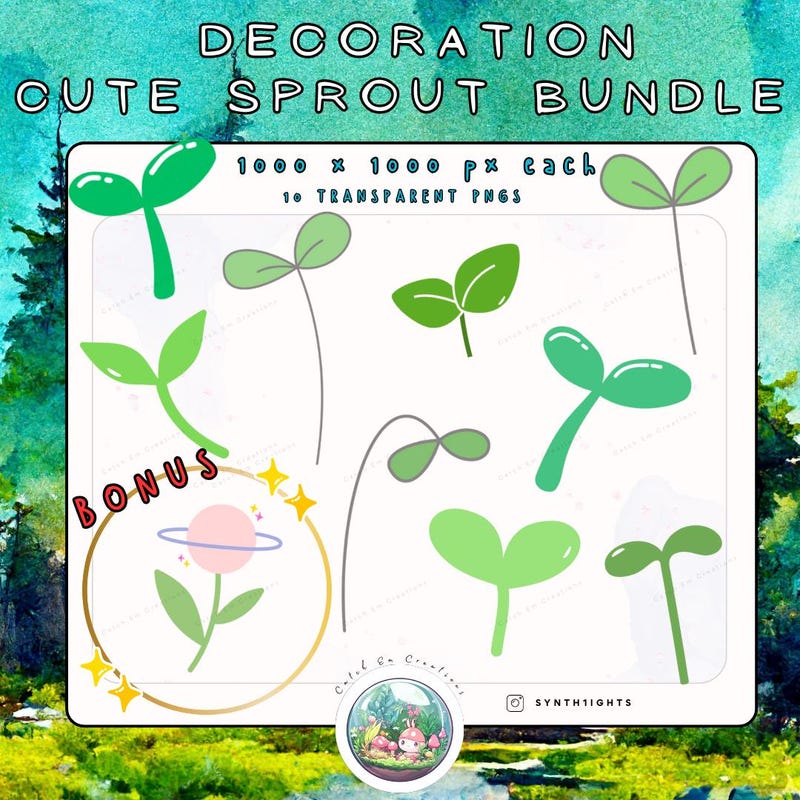 Sprout Decoration - Etsy