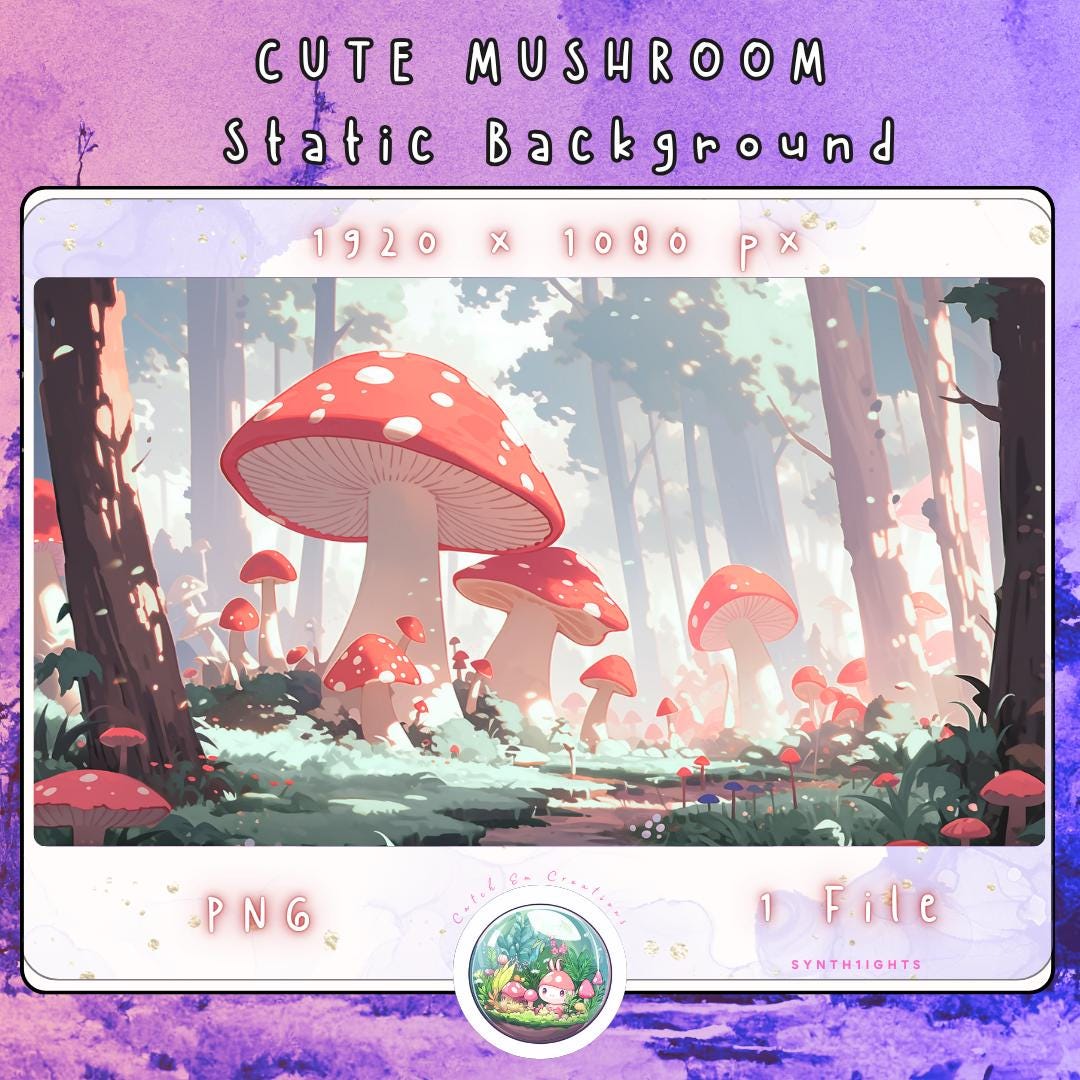Cozy Mushroom Pngtuber Starter Pack | Streaming Asset (digital Download ...