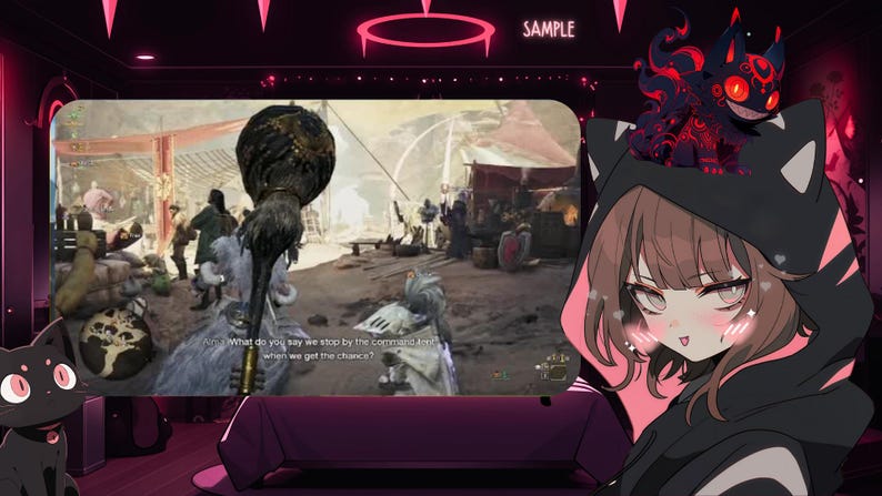 Kawaii Horror Companion PNG | Streaming Static Asset (digital Download ...