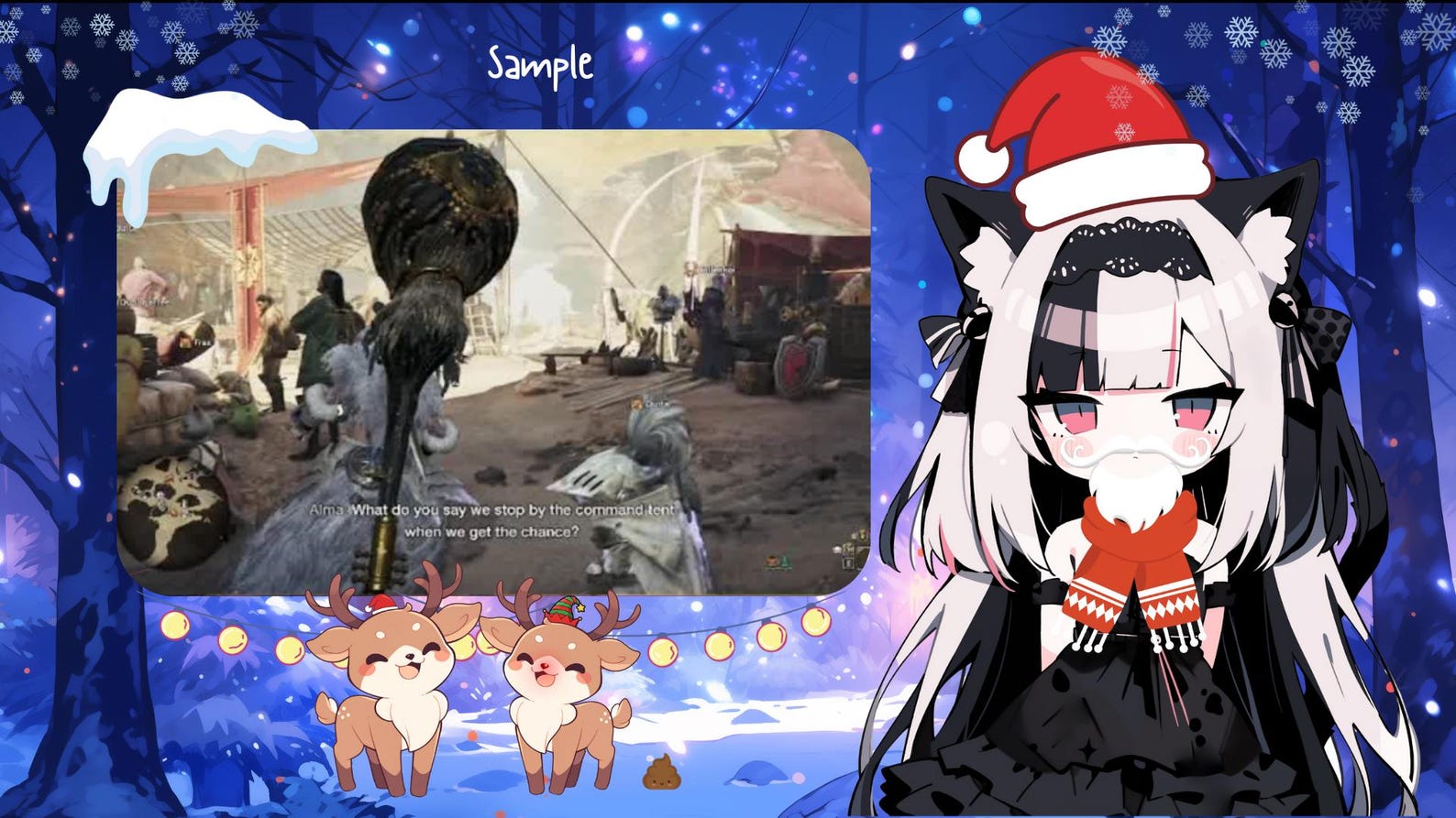 Goth Pngtuber Avatar Bundle, Dark Chibi Streamer Model With Pet ...