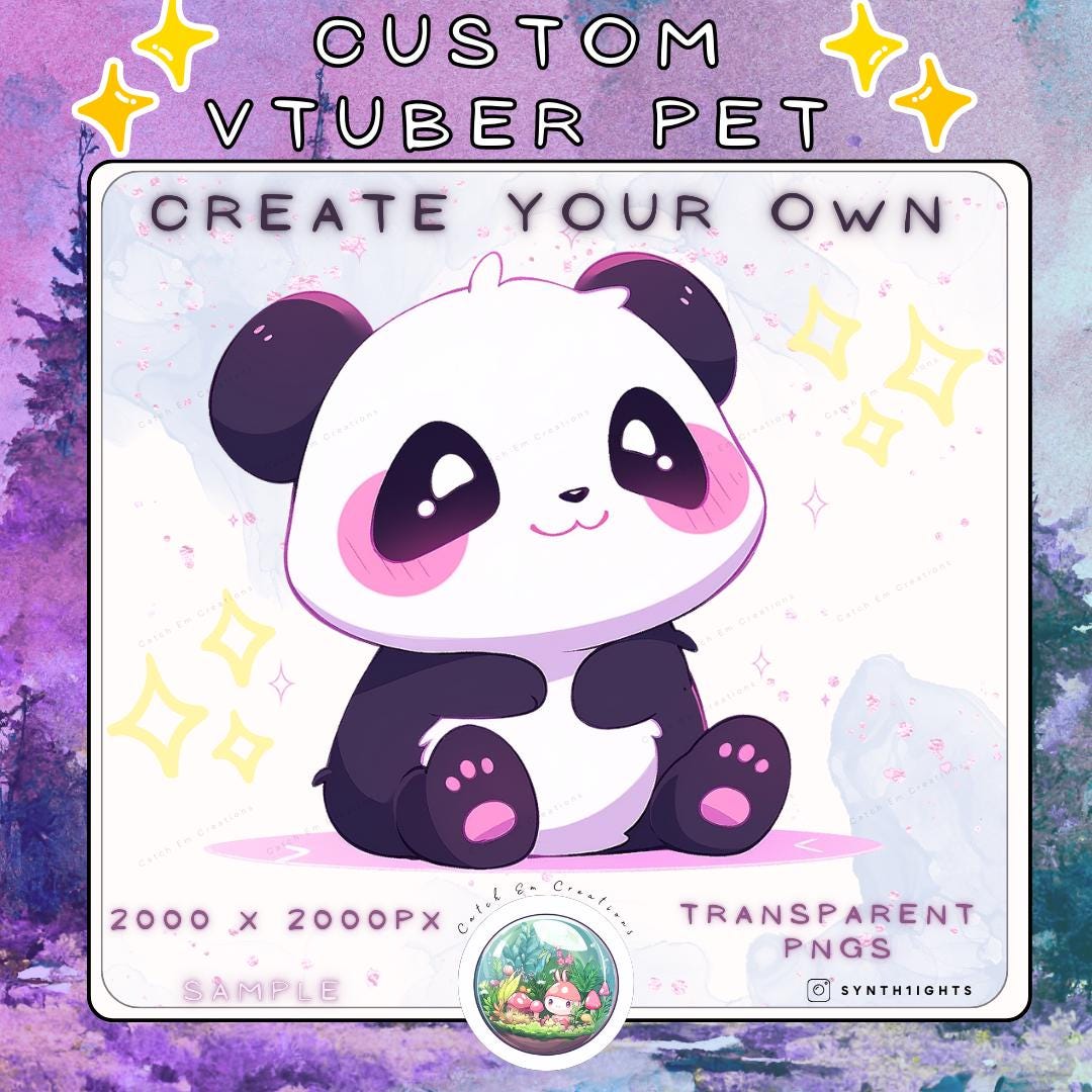 Custom Chibi Stream Pet Asset: Personalized PNG Companion - Etsy