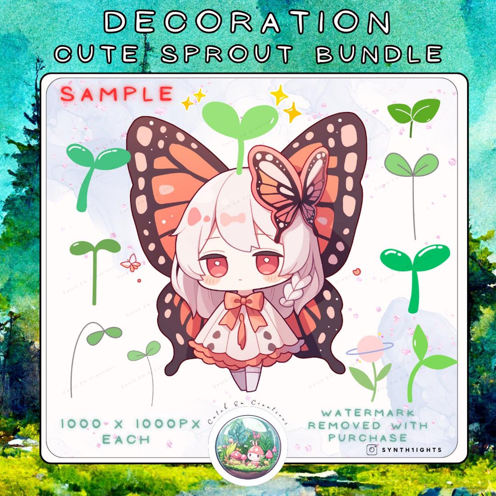 Sprout Stream Decoration Bundle | Stream Asset (digital Download) - Etsy