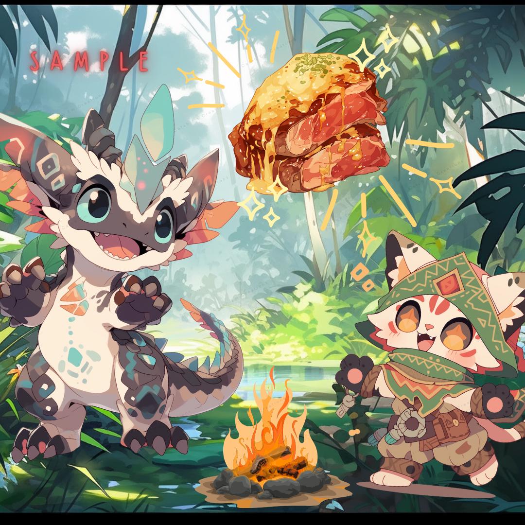 Monster Hunter Inspired PNG | Streaming Static Asset (digital Download ...