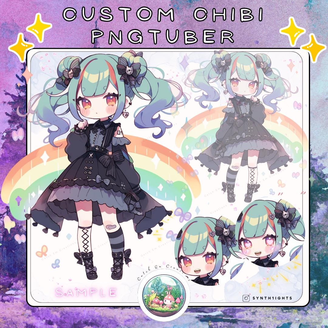 Modelo PNGTuber personalizado / PNGTuber Plus / PNGTuber lindo / Twitch ...