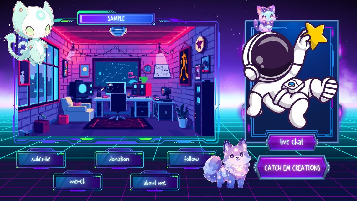 Space Dog Companion PNG | Streaming Static Asset (digital Download) - Etsy