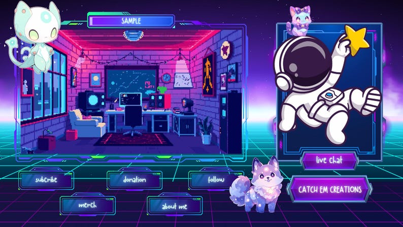 Space Dog Companion PNG | Streaming Static Asset (digital Download) - Etsy