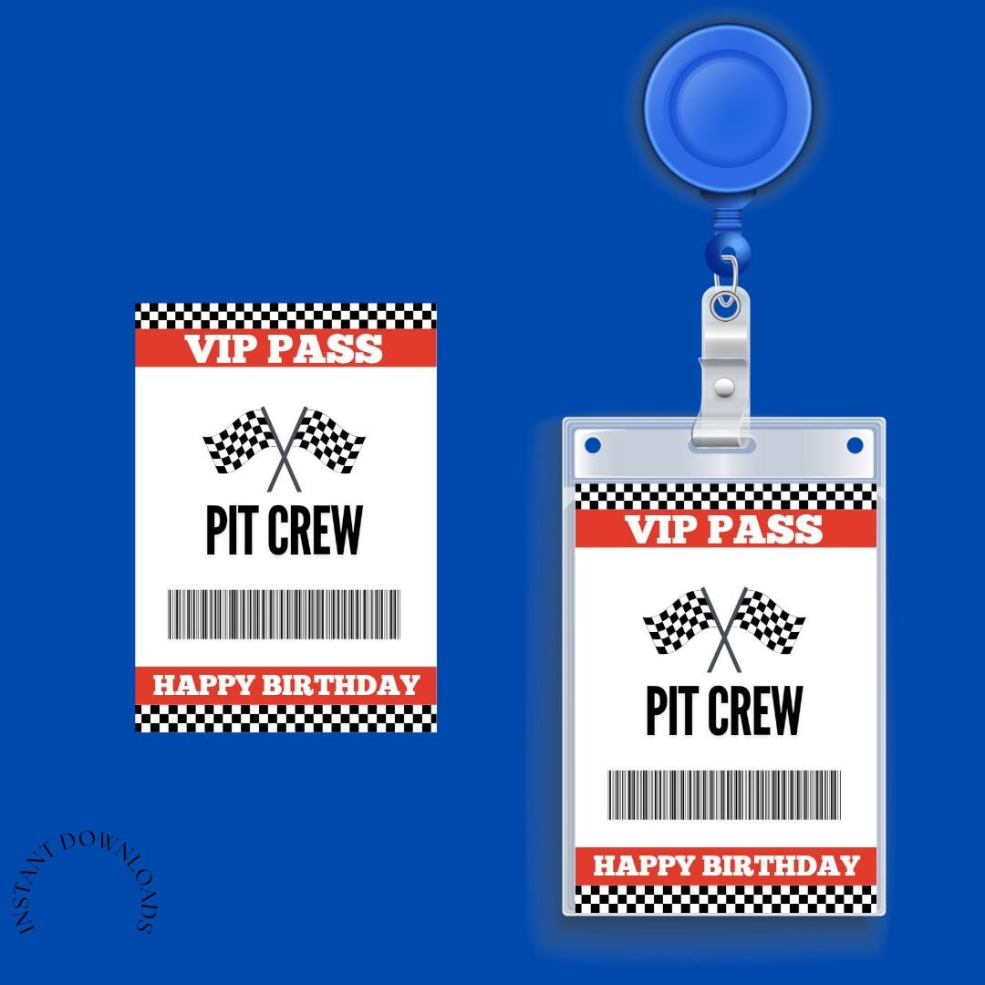 Pit Crew Badges - Etsy