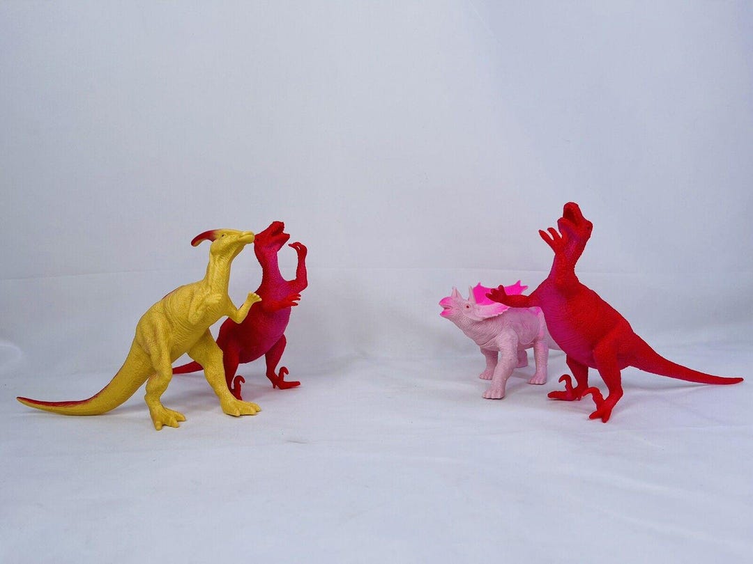 Vintage ANKYO Dinosaurs Plastic Figure Lot of 4 Bundle Toys Multicolor ...
