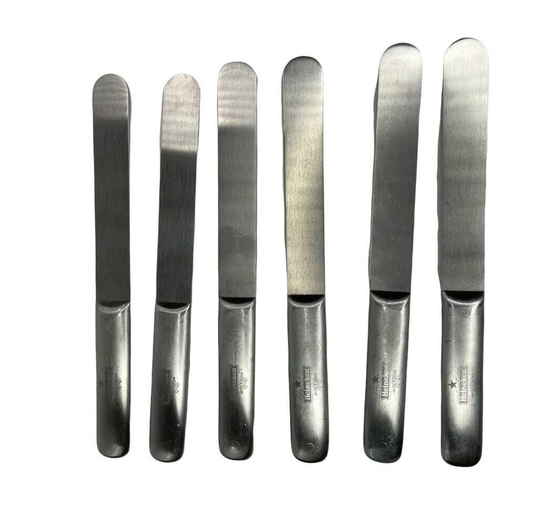 Heineken Beer Skimmer Modern Metal Set of 6 Stainless Steel Skimmers - Etsy