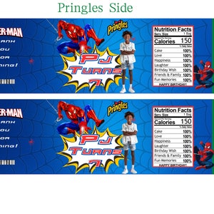 Spider-man Party Favors With Mockup (digital Download Editable in Canva ...