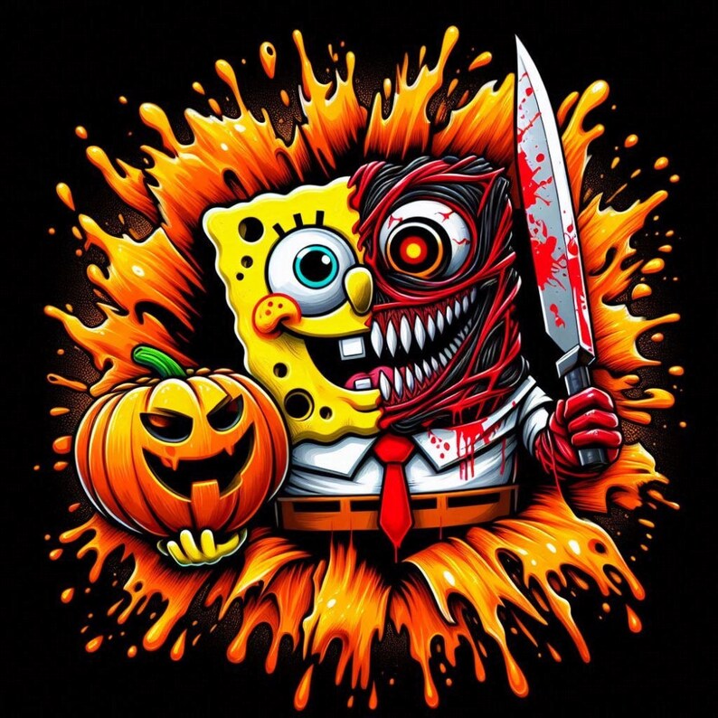 Halloween Horror Face Characters Designs - Etsy