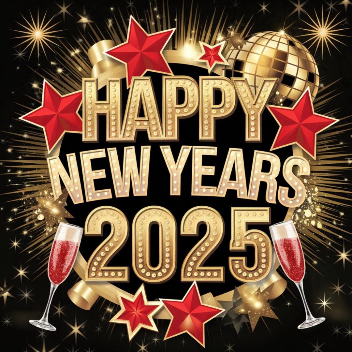 Happy New Years 2025 Designs - Etsy