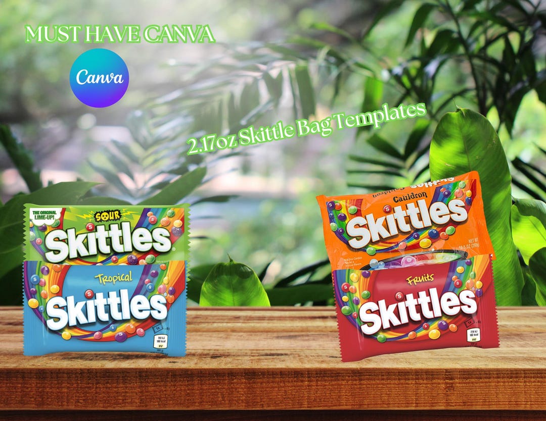 Skittle Wrapper Templates - Etsy