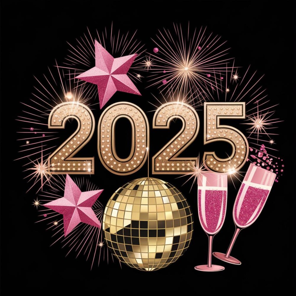 Happy New Years 2025 Designs - Etsy