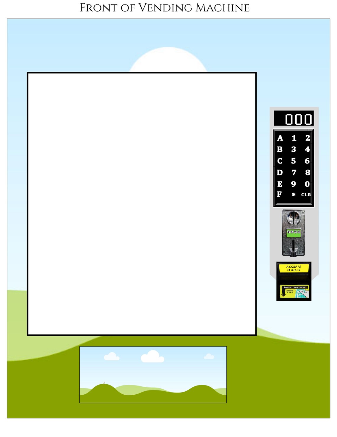 Vending Machine Editable Templates (sizes 8x10, 12x16 and 16x20) - Etsy