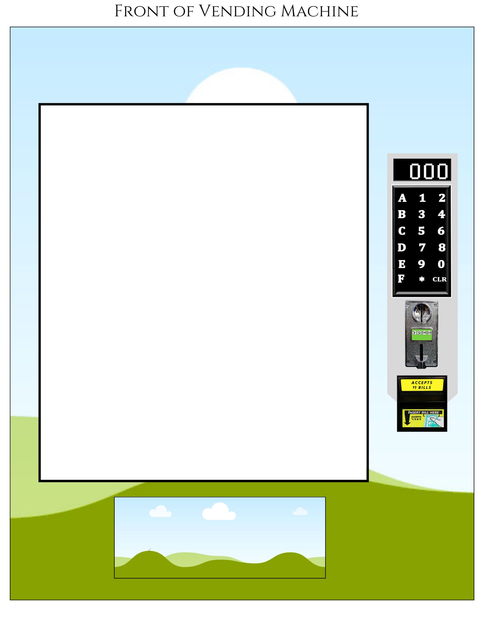 Vending Machine Editable Templates sizes 8x10, 12x16 and 16x20 - Etsy