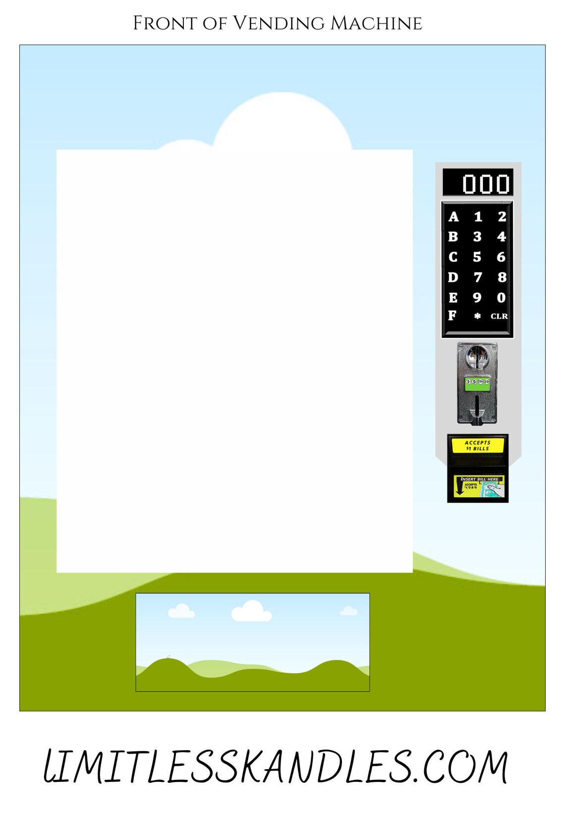 Vending Machine Editable Templates (sizes 8x10, 12x16 and 16x20) - Etsy