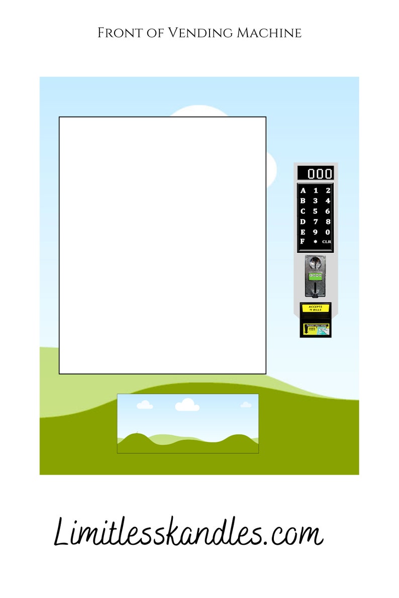Vending Machine Editable Templates (sizes 8x10, 12x16 and 16x20) - Etsy