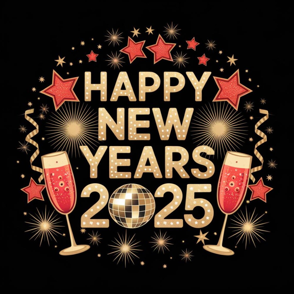 Happy New Years 2025 Designs - Etsy