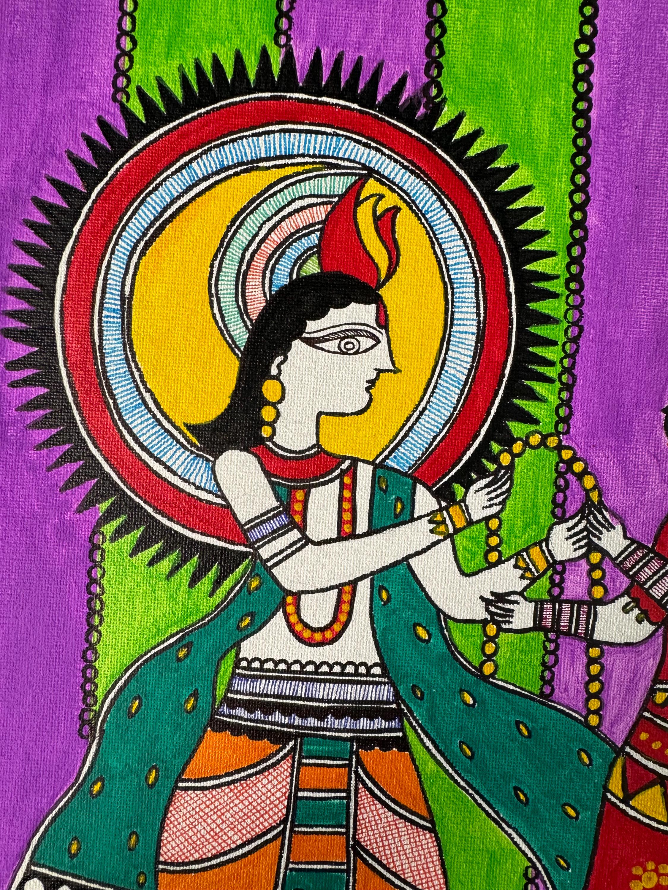 Madhubani Painting _ Ram Sita Vivah - Etsy