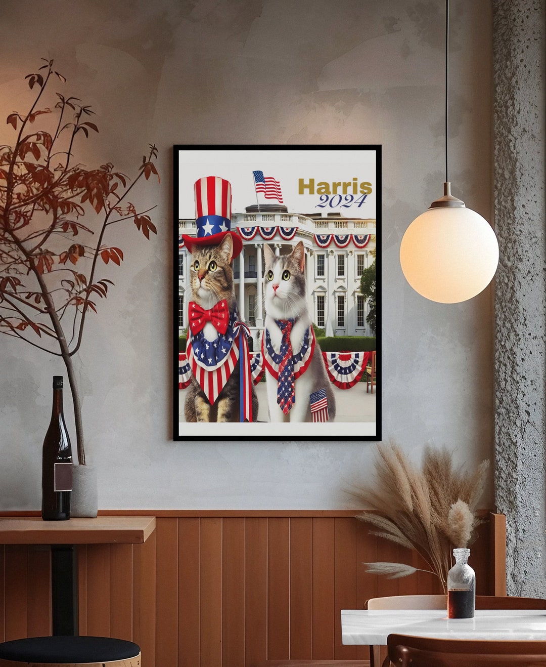 Cats for Harris 2024 PNG Childless Cat Ladies Graphic - Etsy