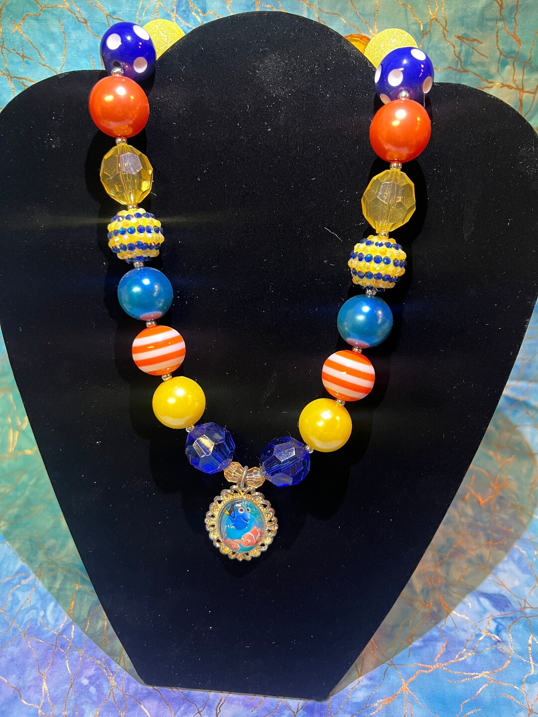 Disney Finding Nemo/dory Chunky Bubble Pendant Necklace - Etsy