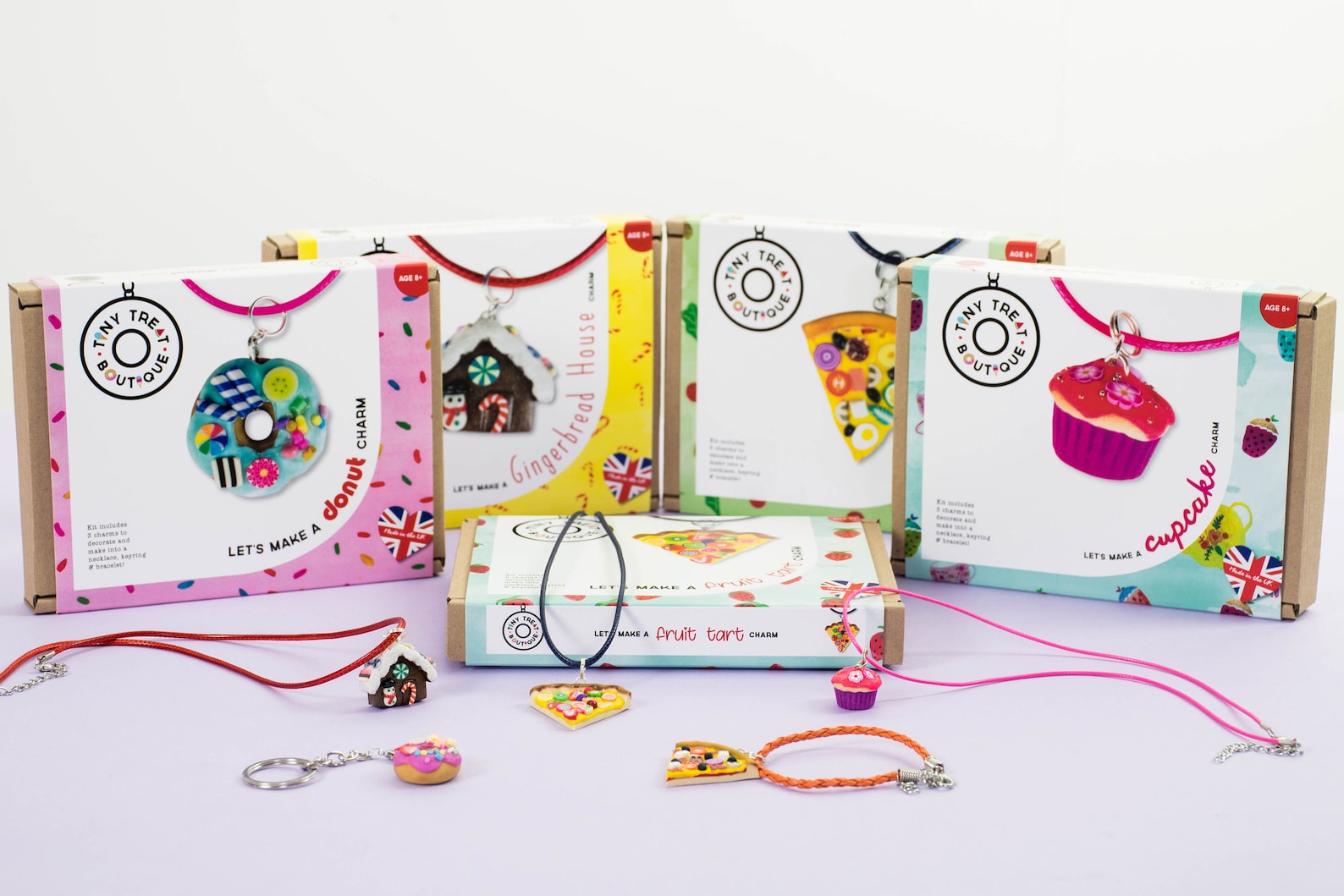 Donut Theme Jewellery Craft Kit. Makes 3 Things: Necklace, Bracelet ...