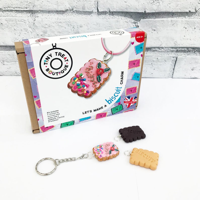 Biscuit Themed Jewellery Craft Kit. Makes 3 Things: Necklace - Etsy