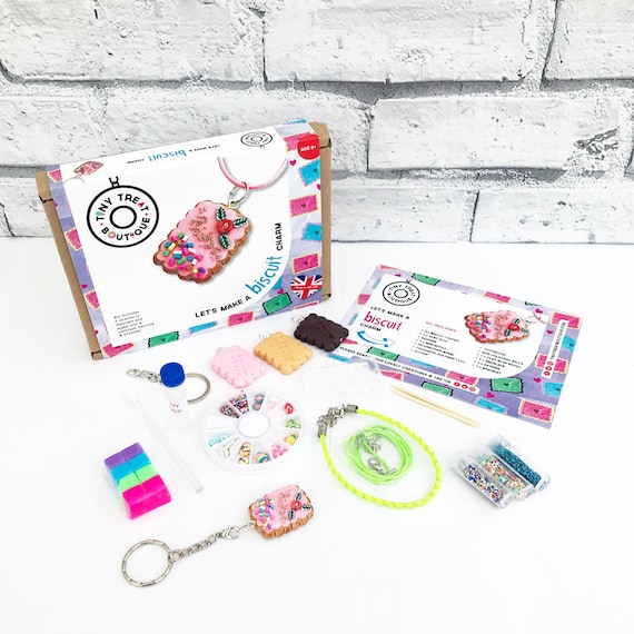 Biscuit Themed Jewellery Craft Kit. Makes 3 Things: Necklace - Etsy