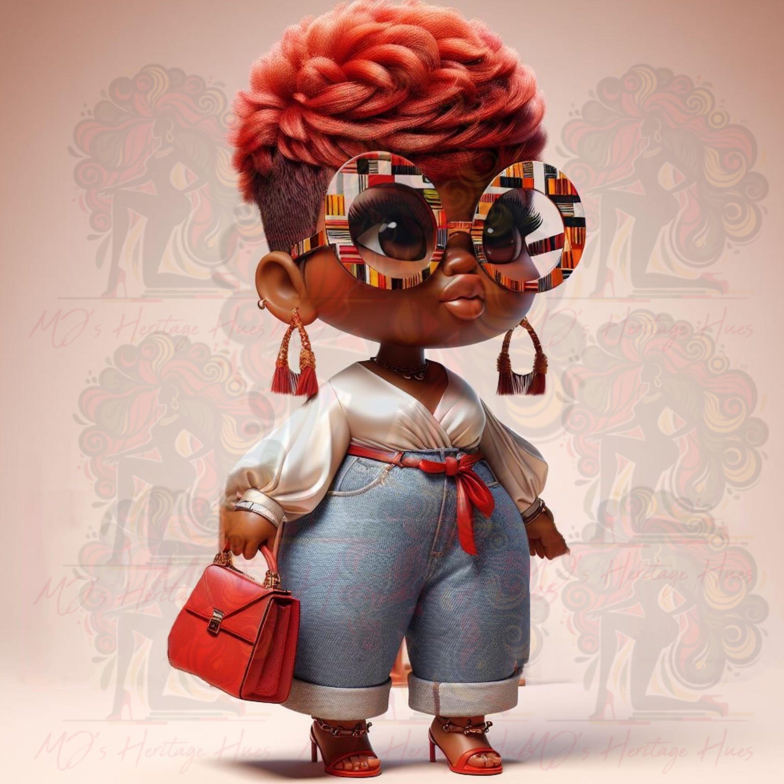 African American Chibi Bundle: Step Into Style" Celebrateyour Heritage ...