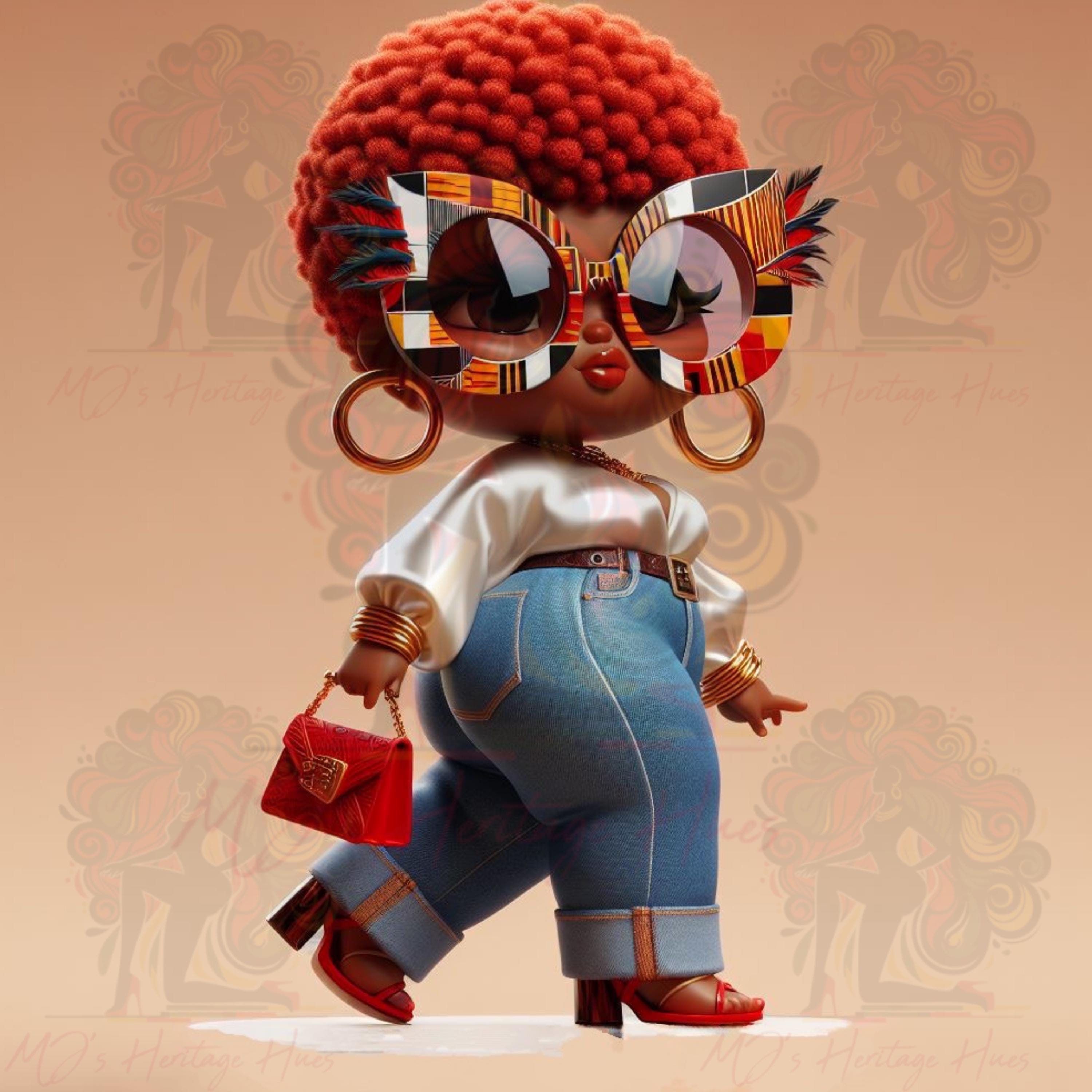 African American Chibi Bundle: Step Into Style" Celebrateyour Heritage ...