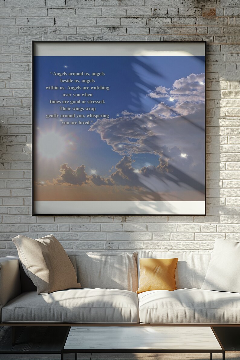 Majestic Angels in the Sky Canvas Art - Holy Wall Decor - Etsy