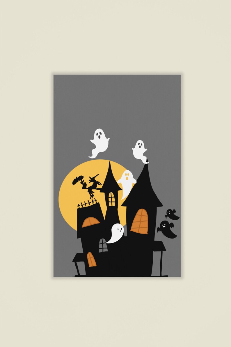 Creepy Halloween Art: Haunting Canvas Print - Etsy