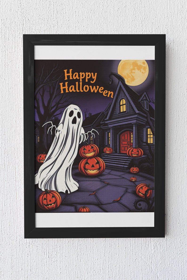 Happy Halloween -decorative Wall Print - Etsy