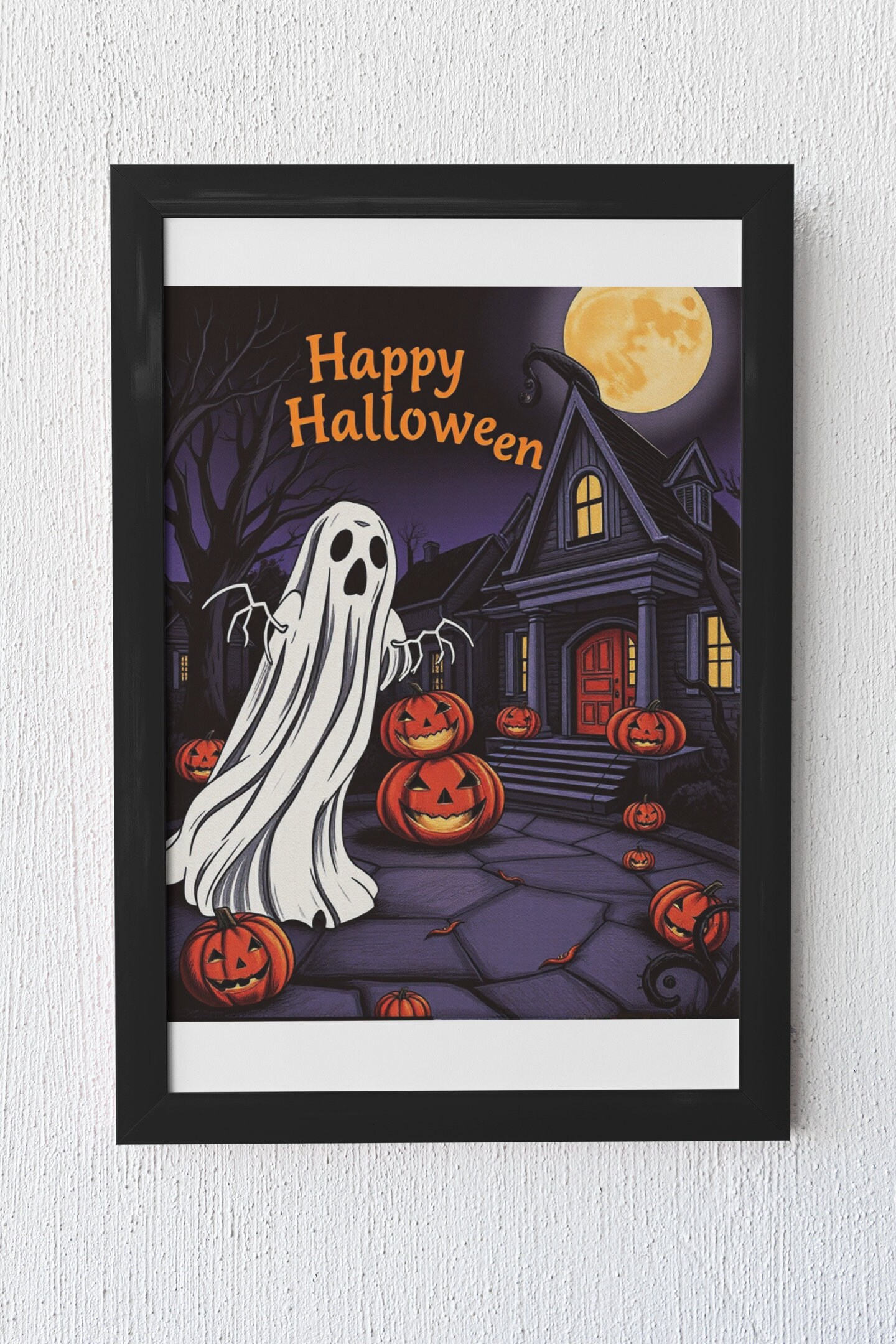 Happy Halloween -decorative Wall Print - Etsy
